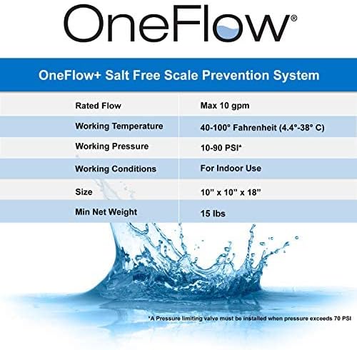 Watts Premier OFPSYS OneFlow with Salt-Free Scale Prevention and Water ...