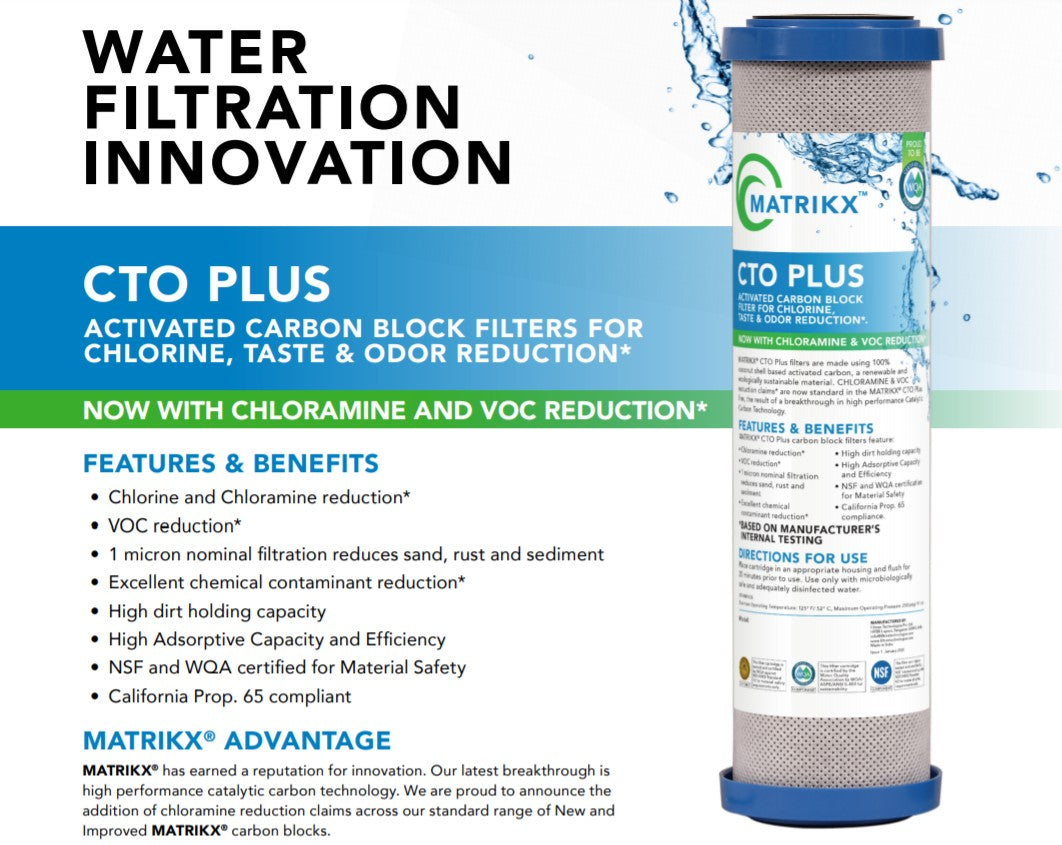 MATRIKX Carbon Blocks – Canadian Water Treatment Systems