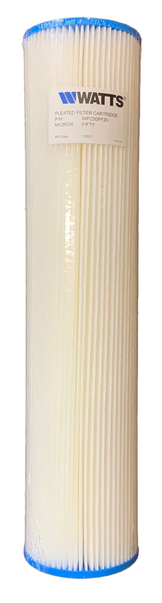 WATTS WPC50FF20 50 microns pleated cartridge for Big Blue – Canadian ...